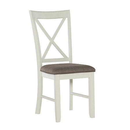 Click here for Janisse 2-pc. Upholstered Side Chair  One Size  Wh... prices