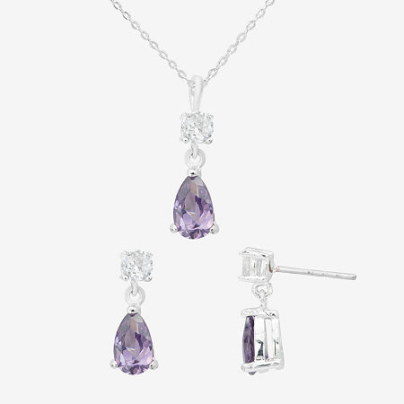 Click here for Sparkle Allure Womens Purple Cubic Zirconia Pure S... prices