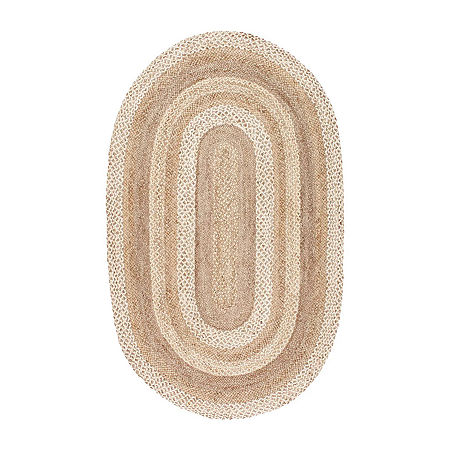 Click here for nuLoom Charlene Braided Border Jute Rug  One Size... prices