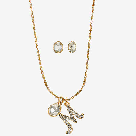 Click here for Monet Jewelry Gold Tone Initial Charm Necklace & S... prices
