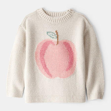 Carters Toddler Girls Apple Long-Sleeve Sweater - Ivory