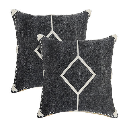 Click here for LR Home Lila Diamond Square Decorative Throw Pillo... prices