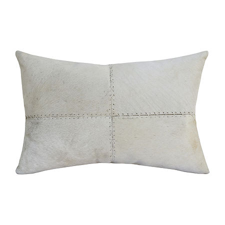 Click here for Lr Home Rectangular Throw Pillow  One Size  White prices