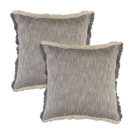 Click here for LR Home 2-pc. Square Throw Pillow  One Size  Gray prices