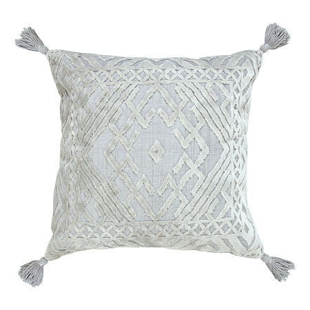 Click here for Lr Home Square Throw Pillow  One Size  Silver prices