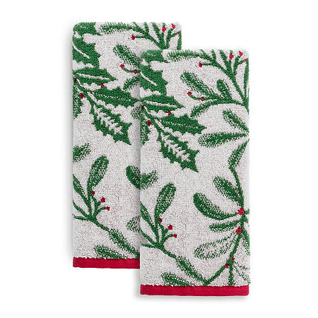 Click here for Martha Stewart Yuletide Ogee 2-pc. Hand Towel  One... prices
