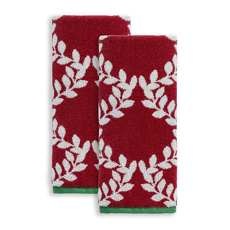 Click here for Martha Stewart Yuletide Ogee 2-pc. Hand Towel  One... prices