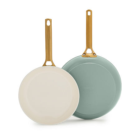 GreenPan Reserve Pro Ceramic Nonstick Frypan set  10 and 12 - Lush Green