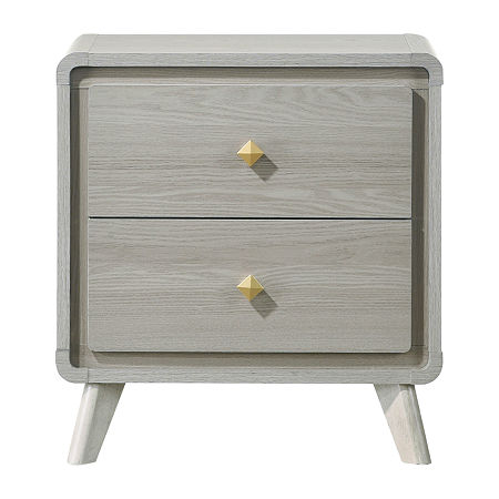 Click here for Sander 2-Drawer Nightstand  One Size  Gray prices
