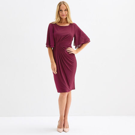 Click here for Connected Apparel Womens Short Sleeve Sheath Dress... prices