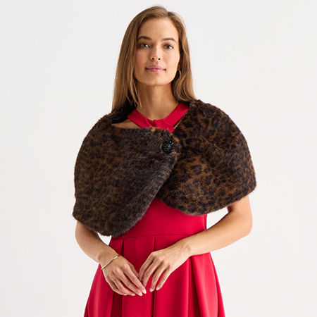 Click here for Danny & Nicole Womens Faux Fur Shrug  Small  Brown prices