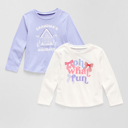 Click here for Okie Dokie Toddler & Little Girls Round Neck Long... prices