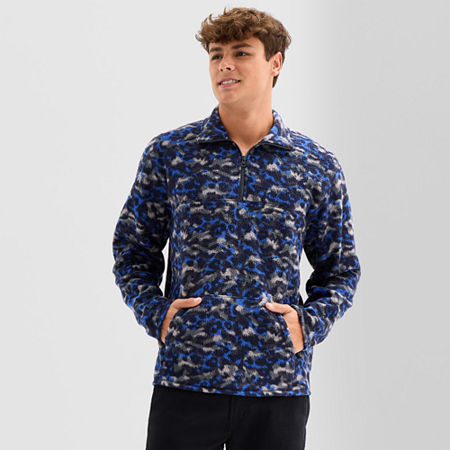 Click here for Arizona Mens Long Sleeve Sherpa Quarter-Zip Pullov... prices