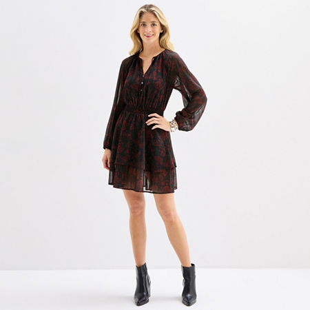 Click here for Frye and Co. Womens Long Sleeve Floral Empire Wais... prices