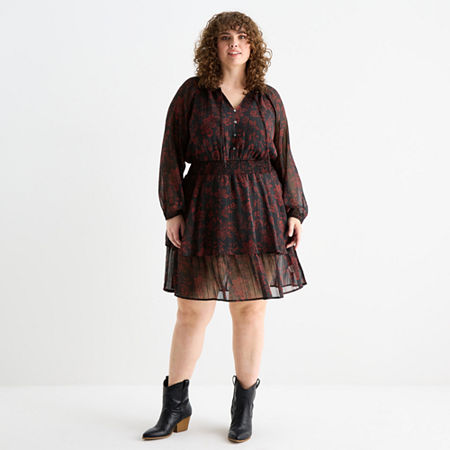 Click here for Frye and Co. Womens Plus Long Sleeve Empire Waist... prices