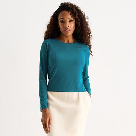 Click here for Xersion Womens Mesh Crew Neck Long Sleeve Active T... prices