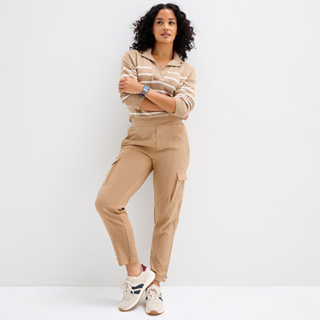 Click here for Stylus Womens Cuffed Cargo Pant  X-large  Brown prices