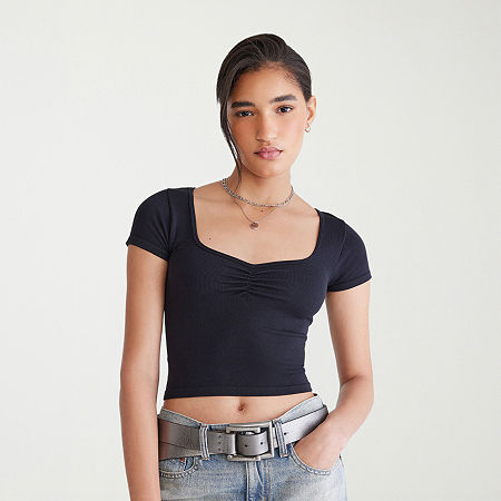 Click here for AEROPOSTALE Womens Round Neck Short Sleeve Juniors... prices
