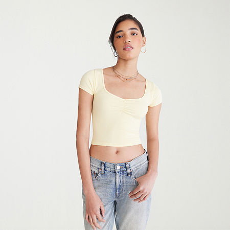 Click here for AEROPOSTALE Womens Round Neck Short Sleeve Juniors... prices