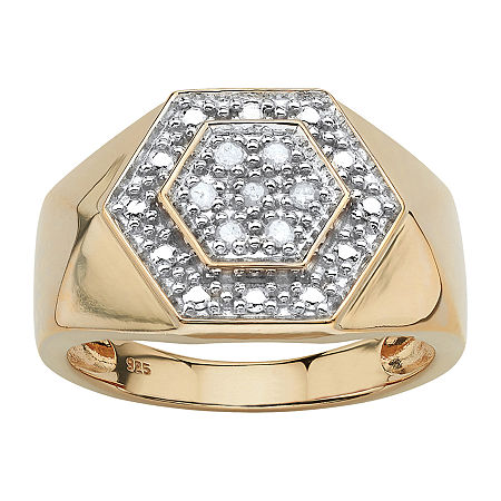 Click here for Mens 1/10 CT. T.W. Natural White Diamond 18K Gold... prices