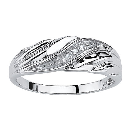 Click here for Mens 2MM Diamond Accent Natural White Diamond Plat... prices