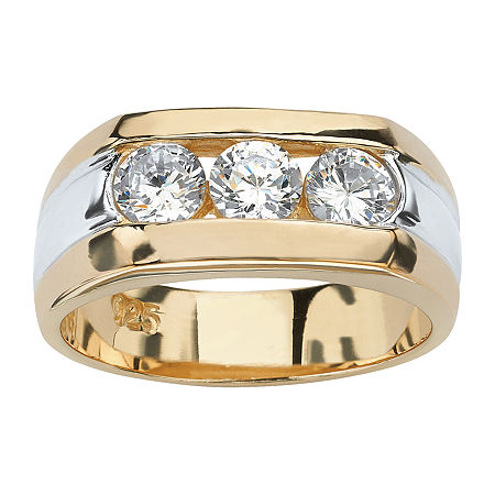 Click here for Mens 1 1/2 CT. T.W. Cubic Zirconia 14K Gold Over S... prices