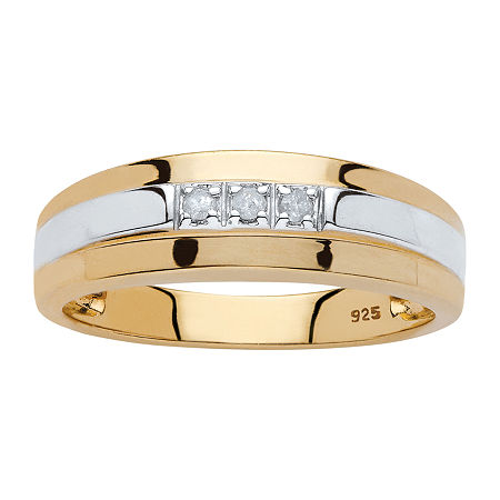 Click here for Mens 2.5MM Diamond Accent Natural White Diamond 18... prices