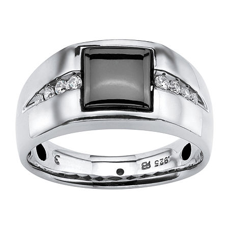Click here for Mens Genuine Gray Hematite Fashion Ring  11  White prices