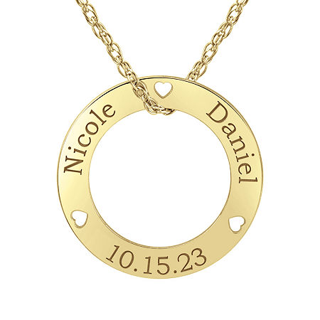 Click here for Personalized Womens 24K Gold Over Silver 18 Inch P... prices