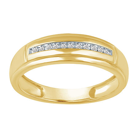 Click here for Mens 1/8 CT. T.W. Natural Diamond 10K Gold Band  9 prices