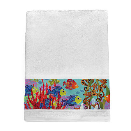 Click here for Laural Home Fish In The Hood Bath Towel  One Size... prices