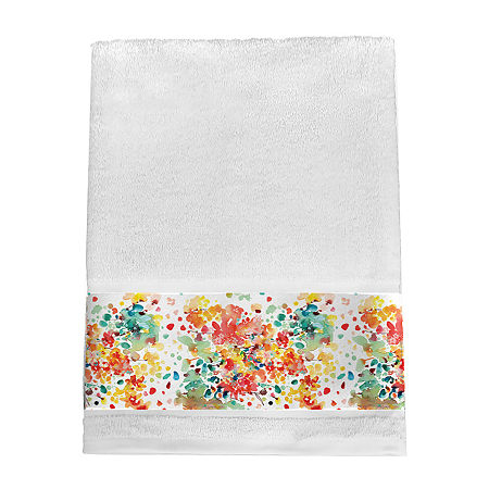 Click here for Laural Home Thrive Floral Bath Towel  One Size  Gr... prices
