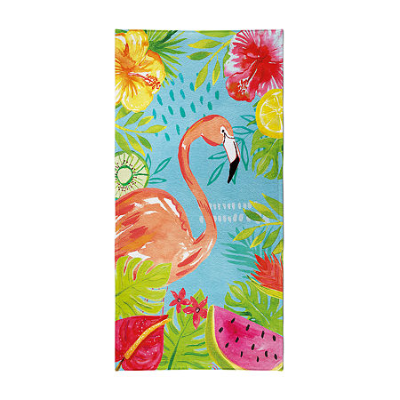 Click here for Laural Home Tutti Fruti Flamingo Beach Towel  One... prices