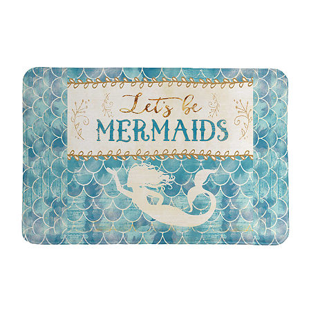 Click here for Laural Home LetS Be Mermaids Memory Foam Bath Rug... prices