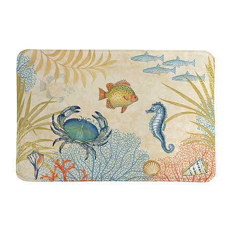 Click here for Laural Home Oceana Memory Foam Bath Rug  One Size... prices