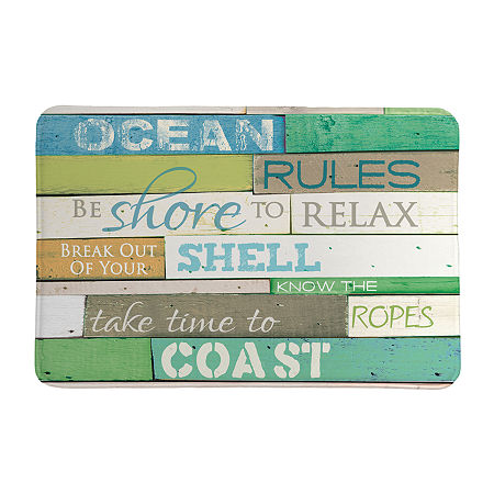 Click here for Laural Home Ocean Rules Memory Foam Bath Rug  One... prices