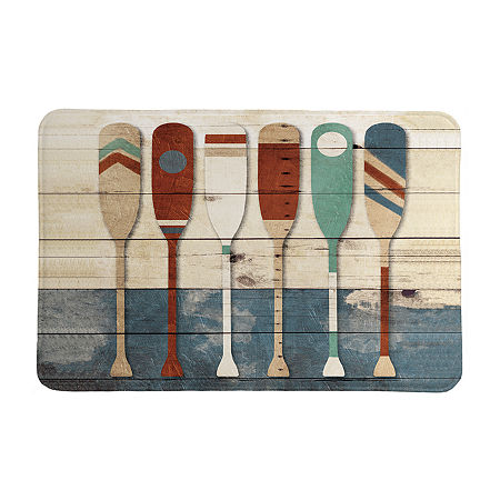 Click here for Laural Home Playful Oars Memory Foam Bath Rug  One... prices