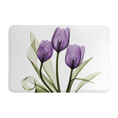 Click here for Laural Home Purple Tulip Memory Foam Rug  20 x 30... prices
