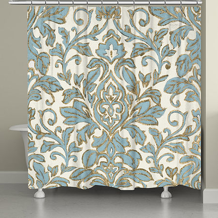 Click here for Laural Home Antique Damask Shower Curtain  One Siz... prices