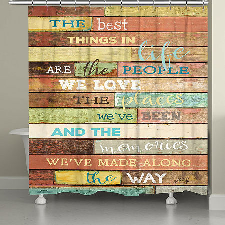 Click here for Laural Home Best Things In Life Shower Curtain  On... prices