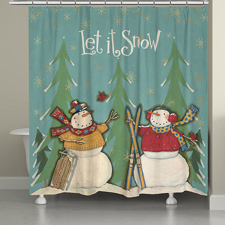 Click here for Laural Home Let It Snow Shower Curtain  One Size... prices