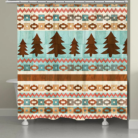 Click here for Laural Home Tribal Trees Shower Curtain  One Size... prices