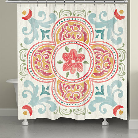 Click here for Laural Home Spring Medallion Shower Curtain  One S... prices