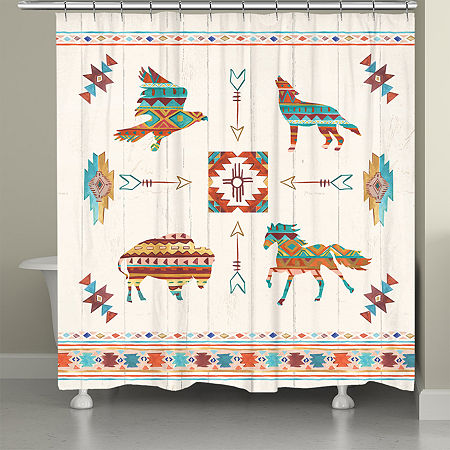 Click here for Laural Home Spirit Animals Shower Curtain  One Siz... prices