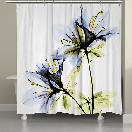 Click here for Laural Home Azalea X-Ray Shower Curtain  One Size... prices
