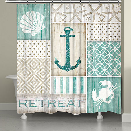 Click here for Laural Home Coastal Retreat Shower Curtain  One Si... prices