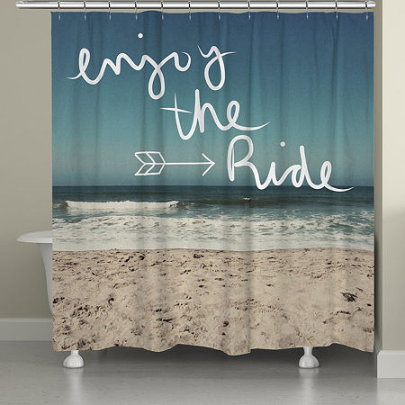 Click here for Laural Home Enjoy The Ride Shower Curtain  One Siz... prices