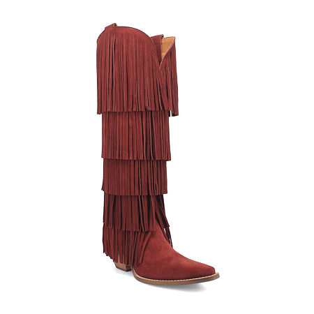 Click here for Dingo Womens Wild Child Stacked Heel Cowboy Boots... prices