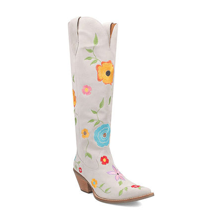Click here for Dingo Womens Flower Power Stacked Heel Cowboy Boot... prices