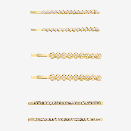 Click here for Bijoux Bar 6-pc. Bobby Pin  One Size  Yellow prices